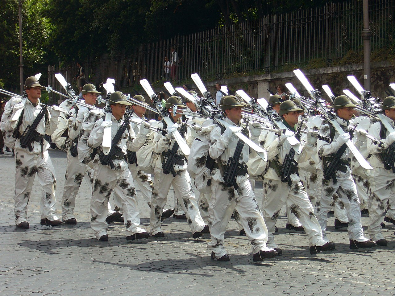 Denuncian por acoso a militares en el tradicional desfile de los Alpini